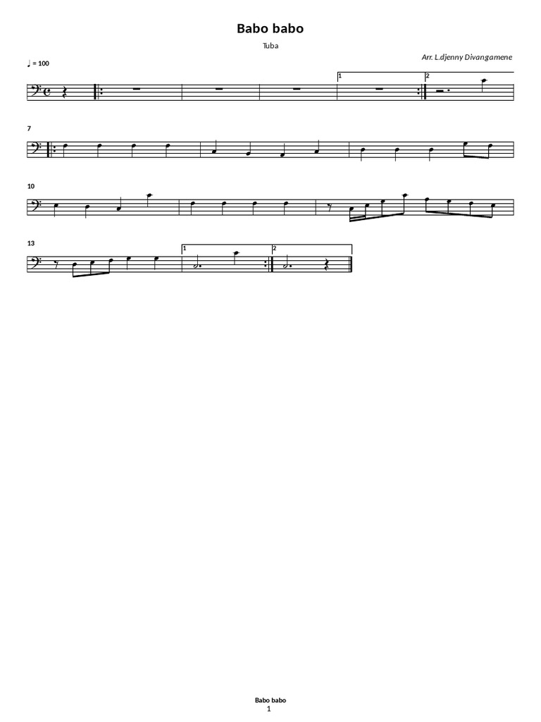 Babo Babo Tuba | PDF