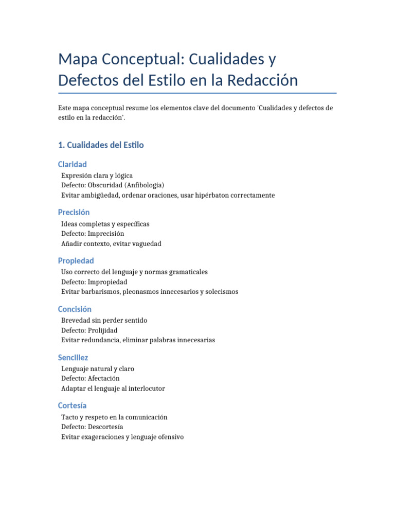 Mapa Conceptual Estilo Redaccion | PDF