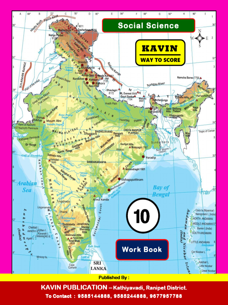 10th SS - Kavin Work Book - EM 2025 | PDF | South India | Tropics