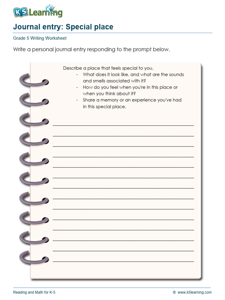 Grade 5 Journal Writing Prompt | PDF | Pedagogy | Reading (Process)