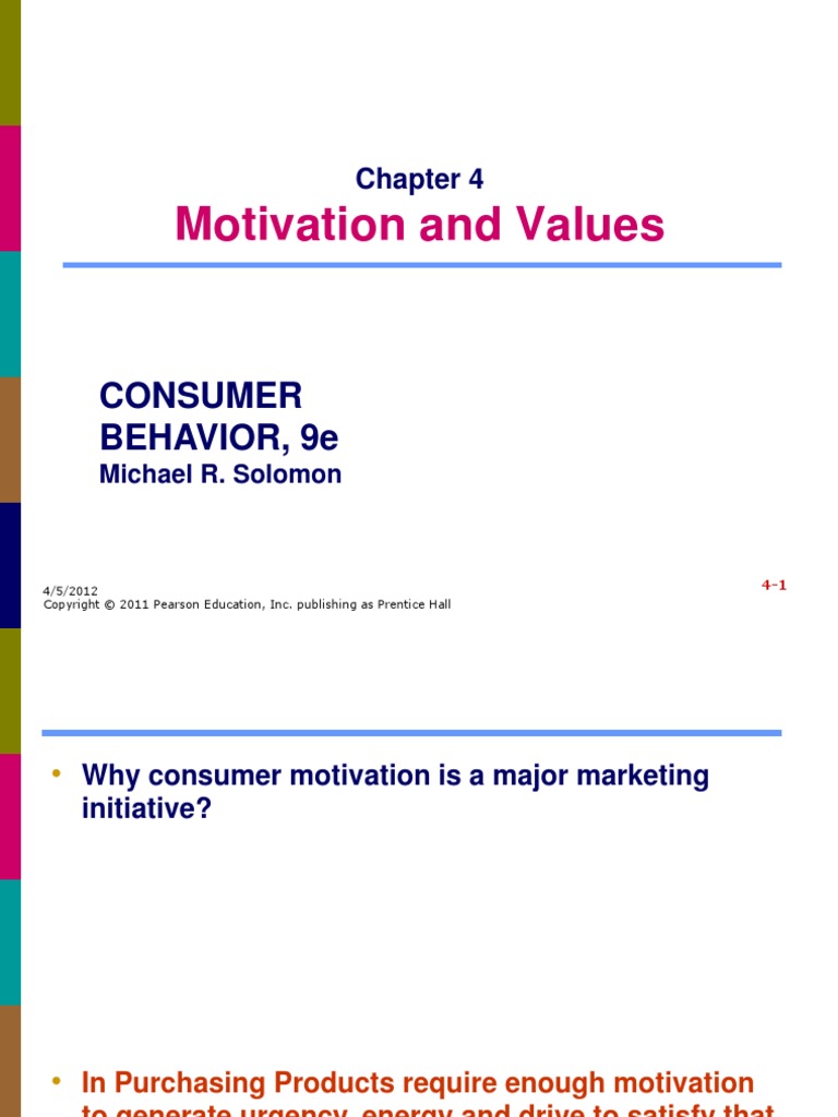 Solomon Cb09 PPT 04 B | PDF | Consumerism | Motivation