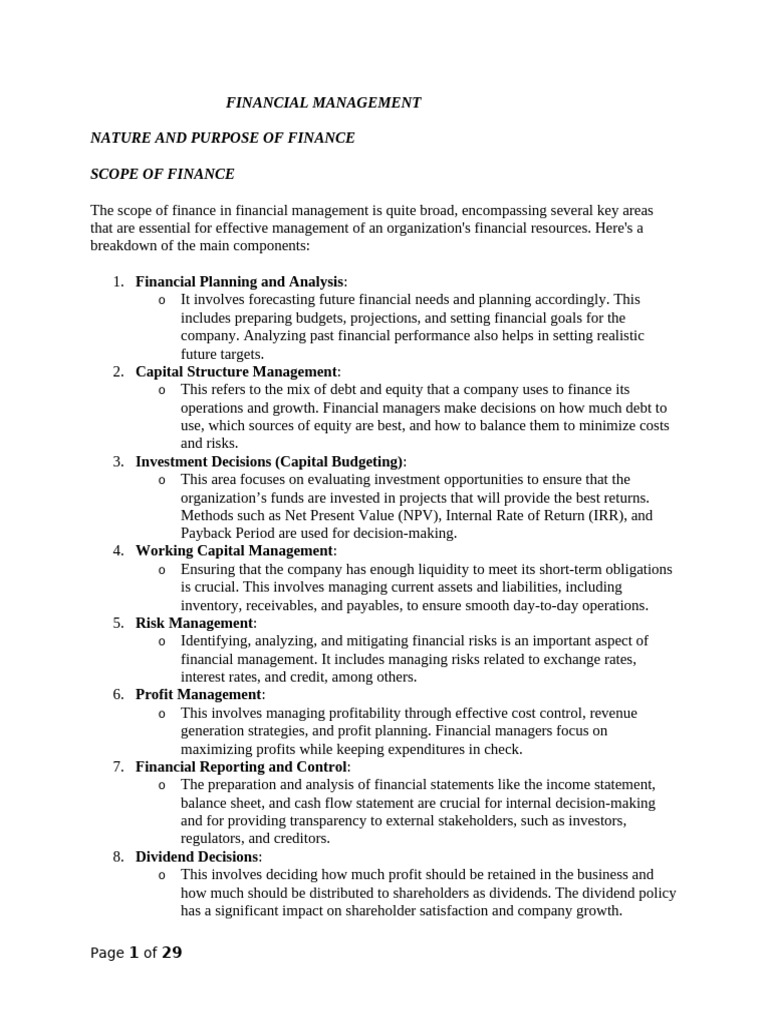 Financial Management Chapter 1 | PDF | Incentive | Factoring (Finance)