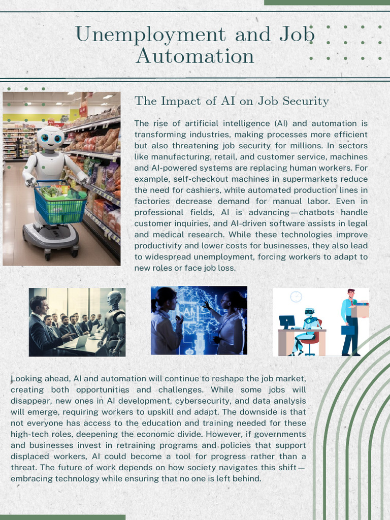 Unemployment and Job Automation | PDF