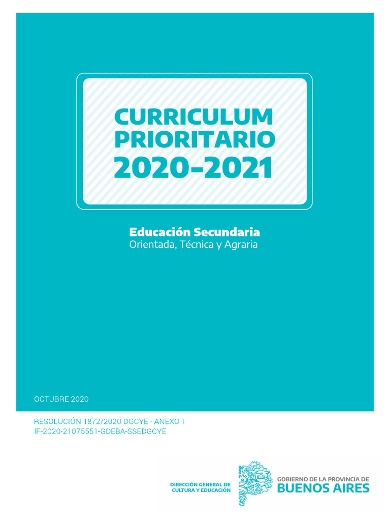 Curriculum Prioritario 2020-2021 Pautas 1-4 | PDF