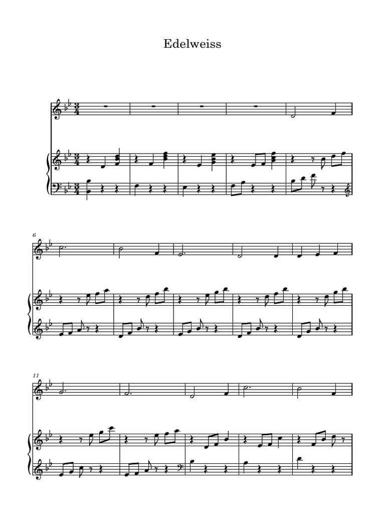 Edelweiss (Partituur) | PDF