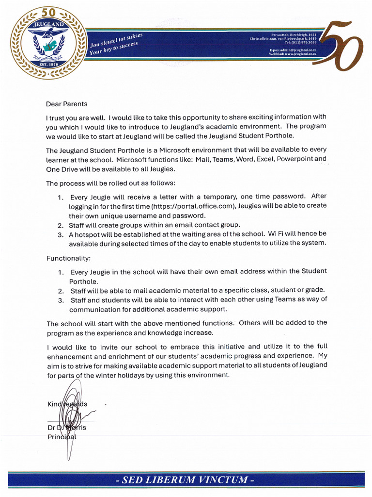 Learner Profile Letter | PDF