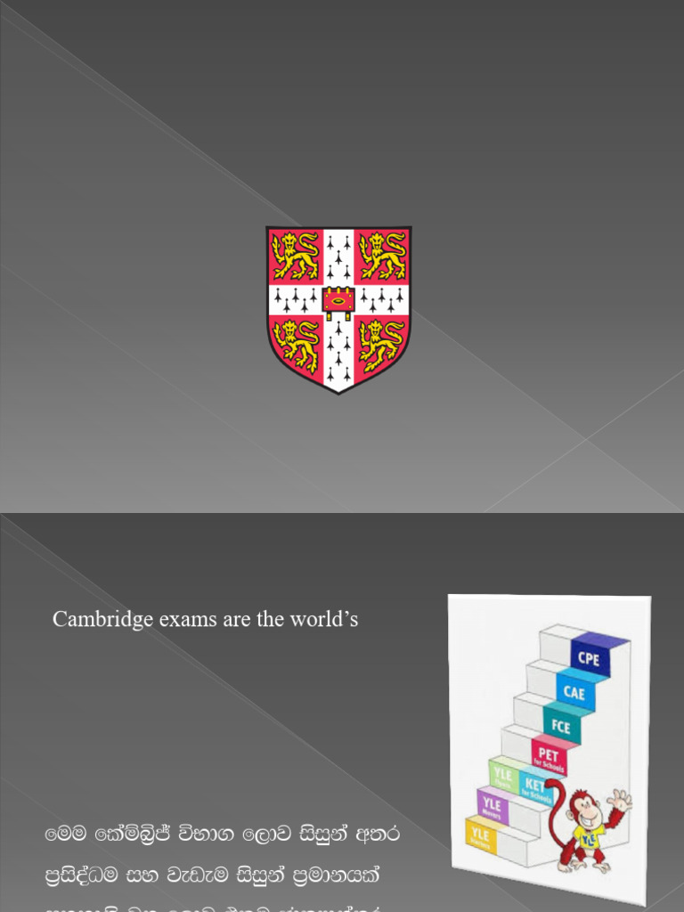 Cambridge ESOL Examination Overview | PDF | Language Education ...