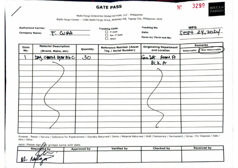 Gate Pass Sept 24 | PDF