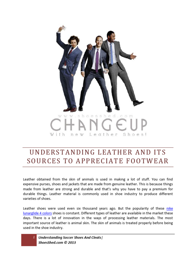 Understanding Leather and Its Sources To Appreciate Footwear | PDF ...