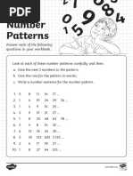 Za M 1716671235 Numeric Patterns For Grade 7 - Ver - 2 | PDF ...