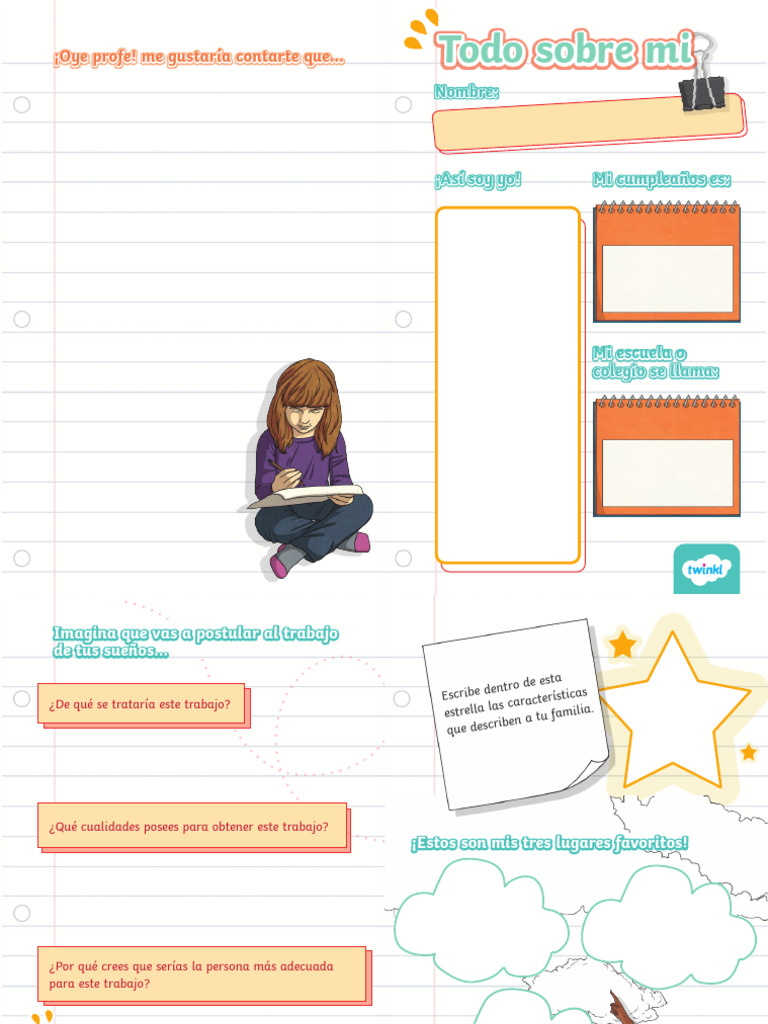 Cuadernillo: Todo Sobre Mí | PDF