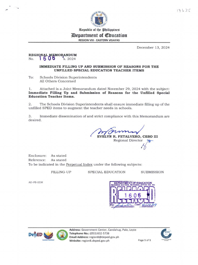 RM No. 1606 S. 2024 AD PS 12162024 EDR | PDF