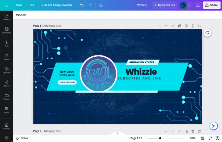Whizzle - Youtube Banner | PDF