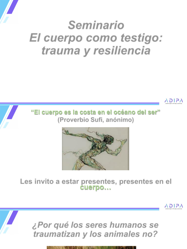 Trauma y Resiliencia en el Cuerpo | PDF | Trauma psicólogico | Mente