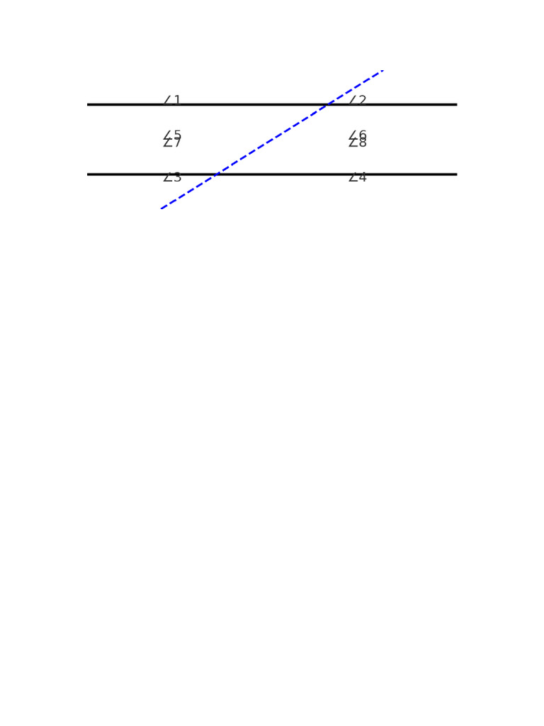 Parallel Lines Angle Worksheet | PDF | Angle | Euclidean Geometry