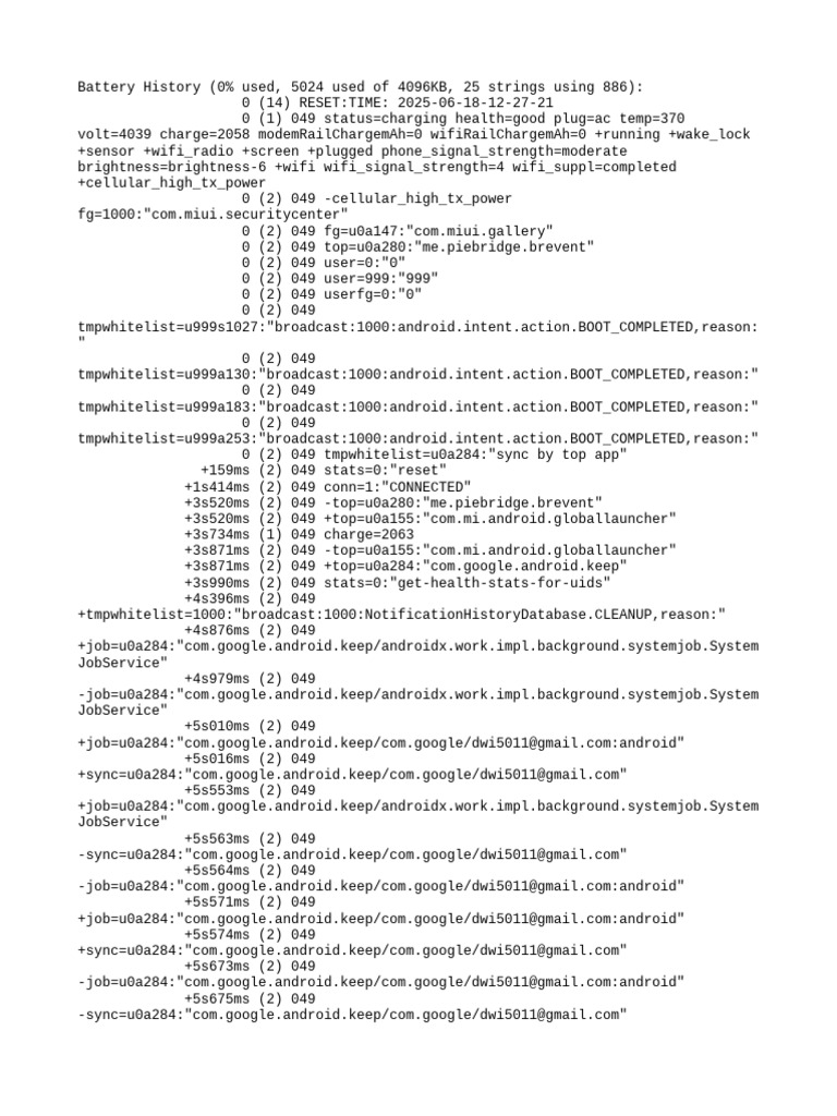 Batterystats | PDF | Embedded Linux Distributions | Mobile Linux