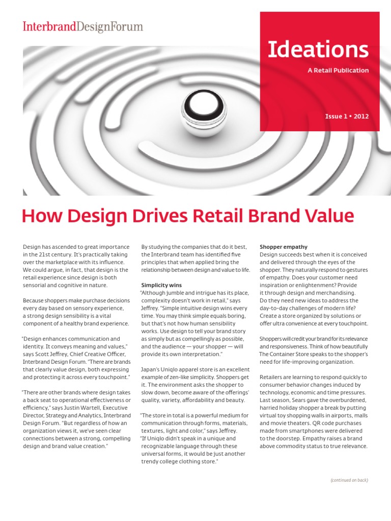 Interbrand Design Forum Newsletter: How Design Drives Retail Brand ...