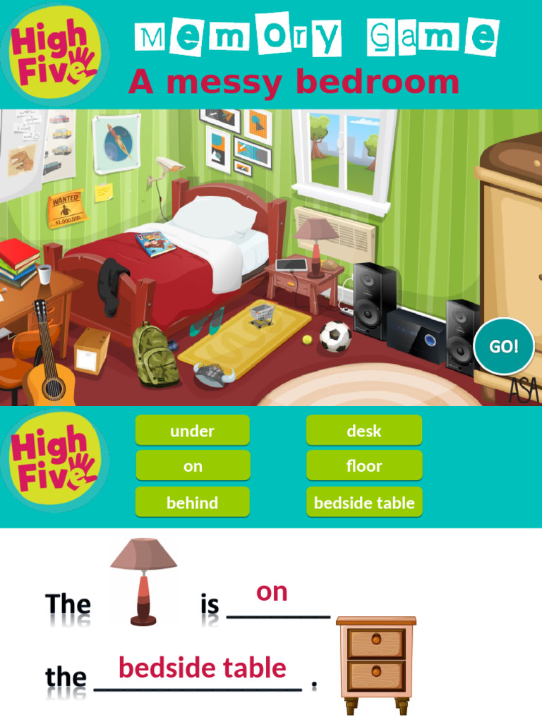 Memory Game - Prepositions of Place | PDF