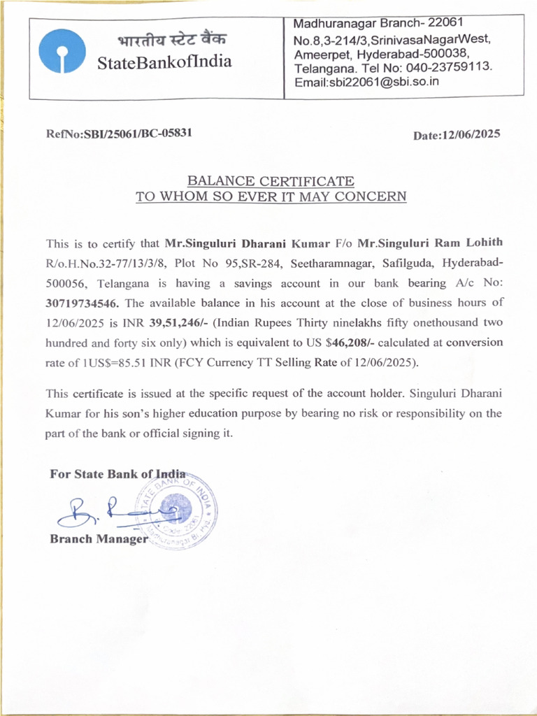 Lohith's Affidavit | PDF