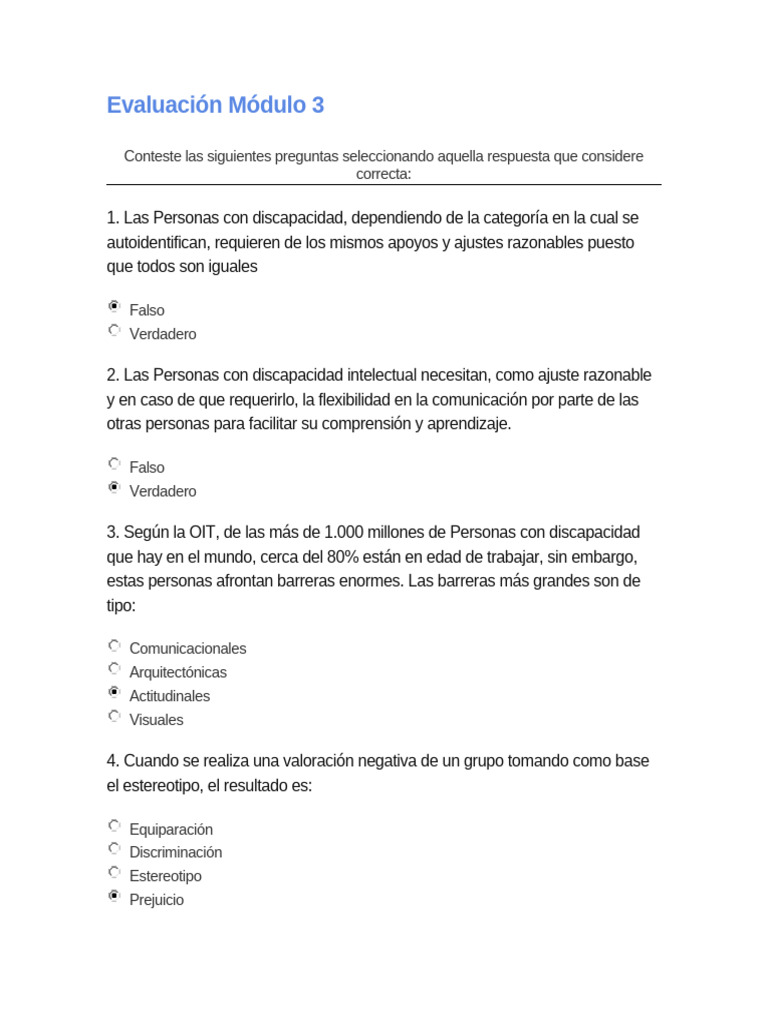 Barreras y apoyos para personas con discapacidad | PDF