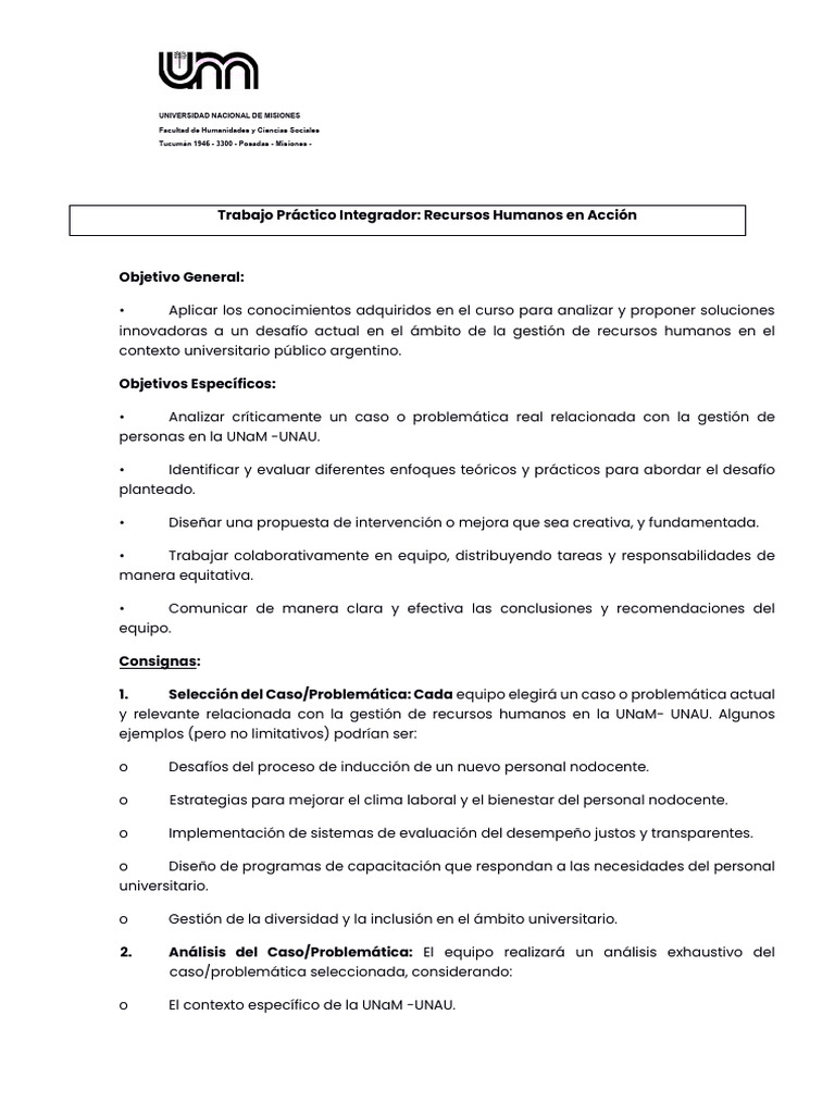 TP Final Integrador | PDF | Gestión de recursos humanos