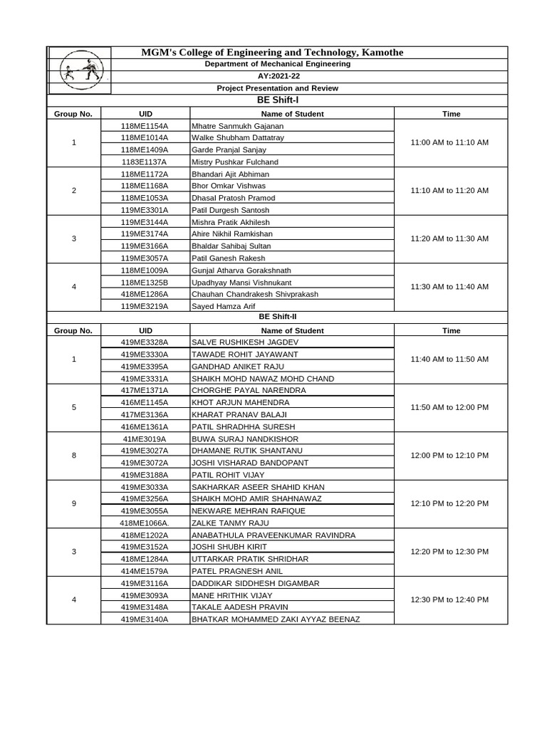 BE Project Details - Student | PDF