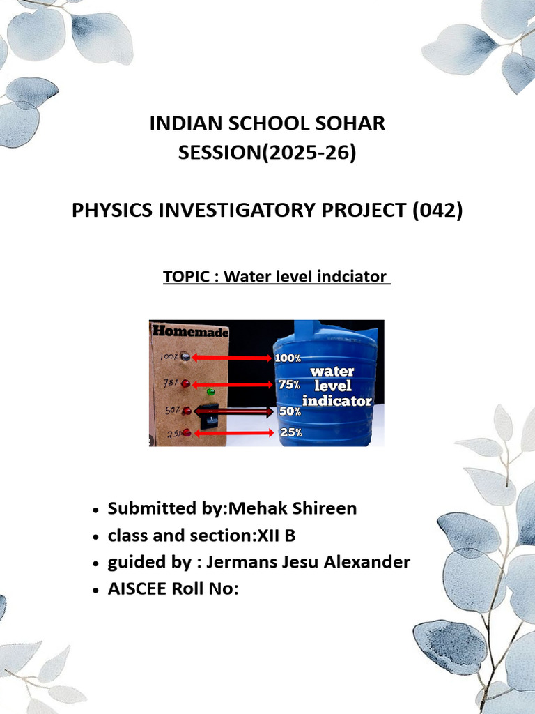 Physics Investiogatory Project | PDF | Light Emitting Diode | Bipolar ...