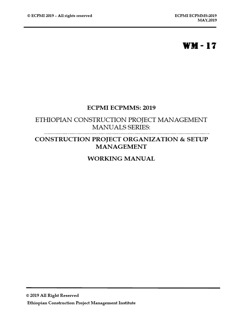 WM CPMM - 17 Cposmm | PDF | Project Management | Policy