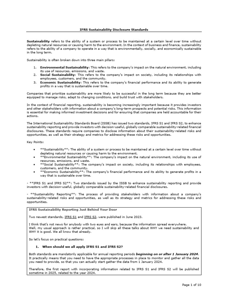 IFRS S1 - General Requirements For Disclosure of Sustainability-Related ...