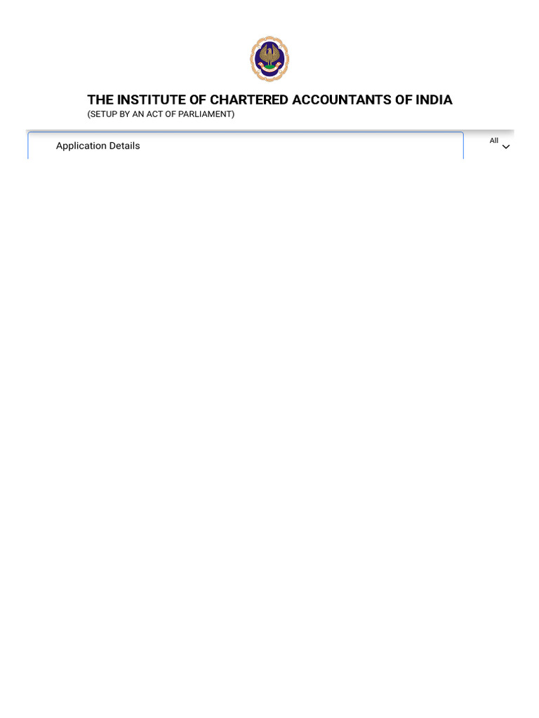 ICAI Intermediate Exam Registration 2025 | PDF