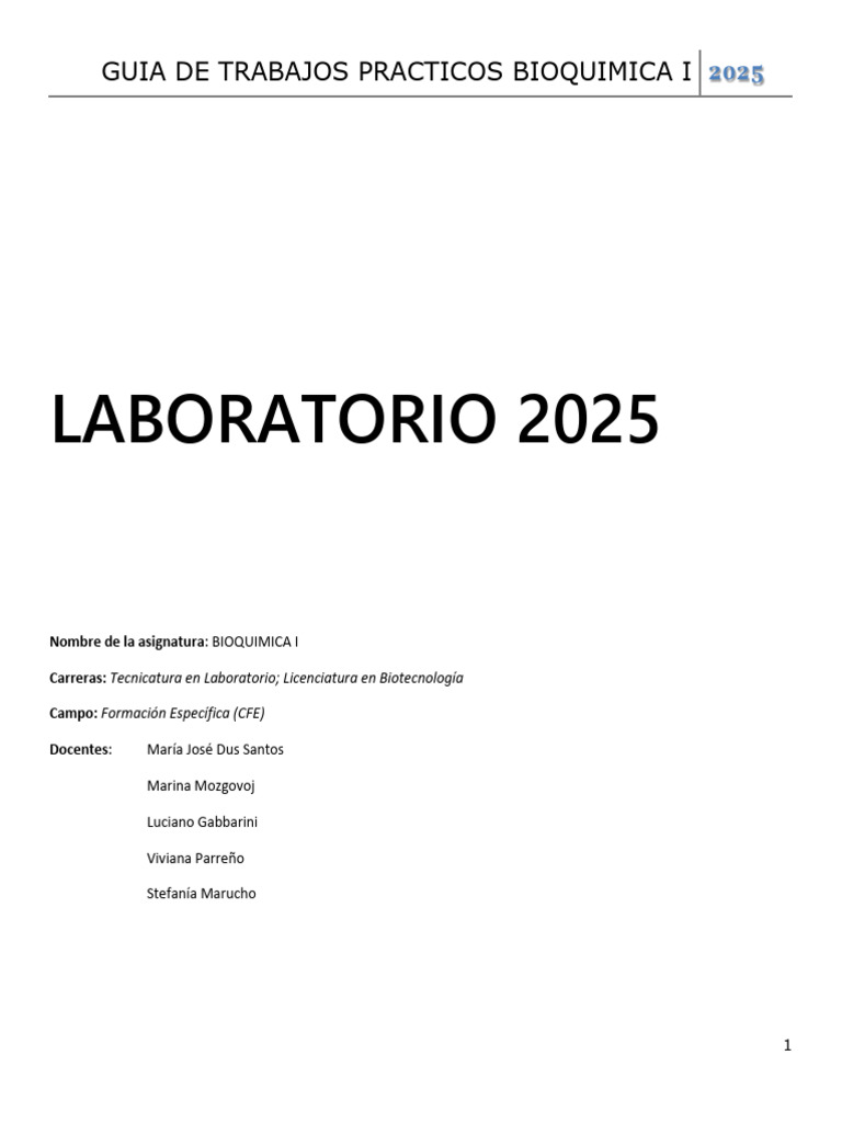 Guia de Trabajos Practicos 2025 - tp3 | PDF | Proteínas ...