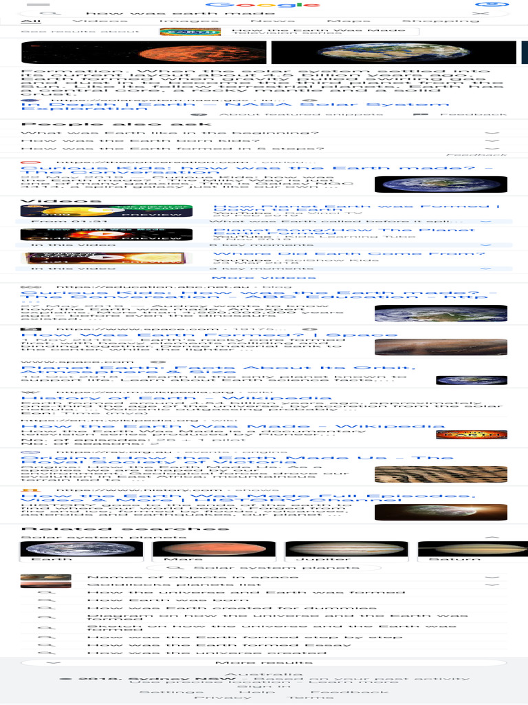 How Was Earth Made - Google Search | PDF | Earth | Planets