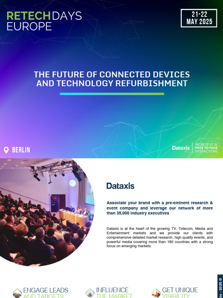 Brochure Retech Days Europe 2025 NO PRICE 1 | PDF | Smartphone | Sustainable Development