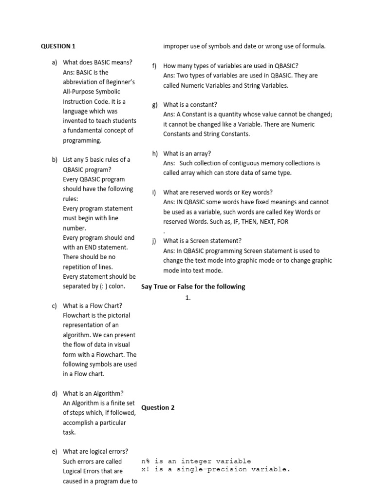 Qbasic Unipo Tutorial - 092759-1 | PDF | Variable (Computer Science) | Computer Programming