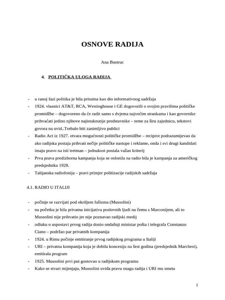 Kopija Datoteke Skripta Radio | PDF