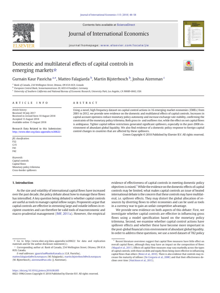 Domestic and Multilateral | PDF | Capital Control | Monetary Policy
