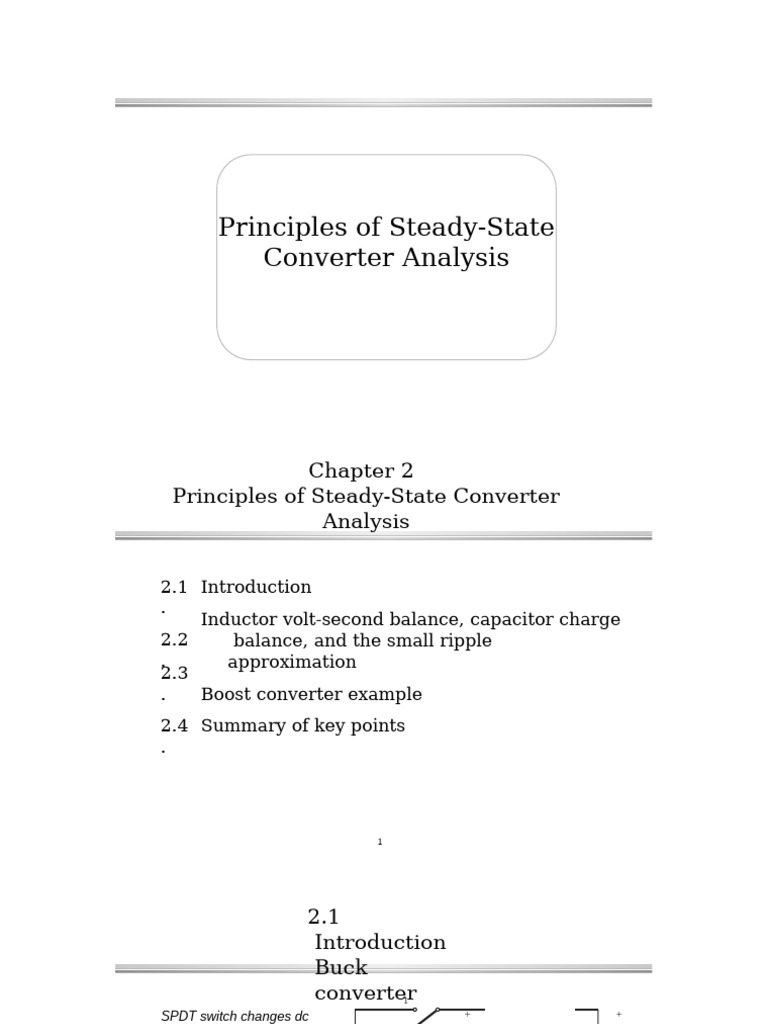 Inductor Volt-Second Balance in Converters | PDF | Electronic ...