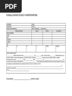 Planilla Antropometrica | PDF