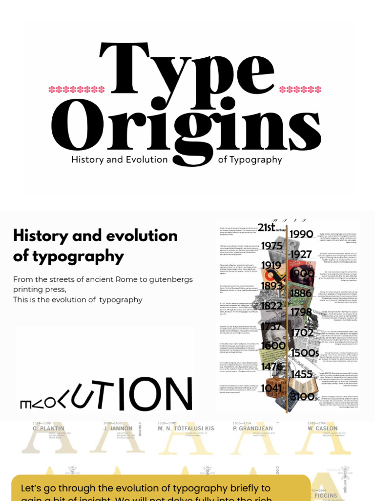 Evolution of Typography PDF | PDF