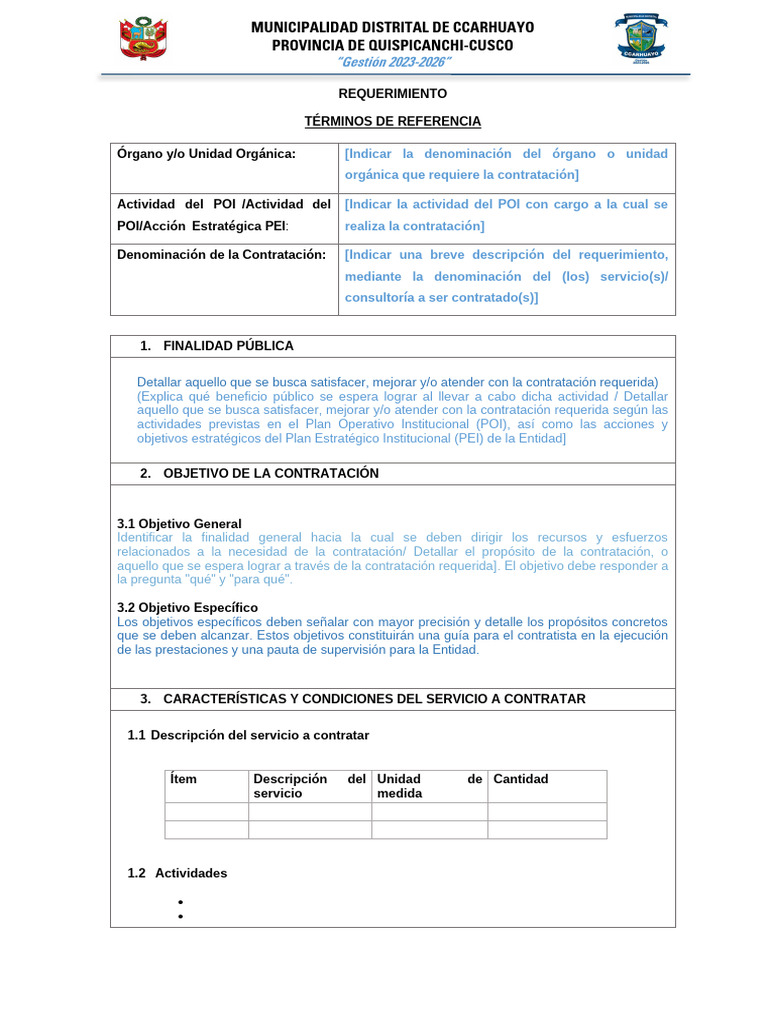 MODELO TDR LEY 32069 Ojo Modificable RMPP | PDF | Arbitraje | Regulación