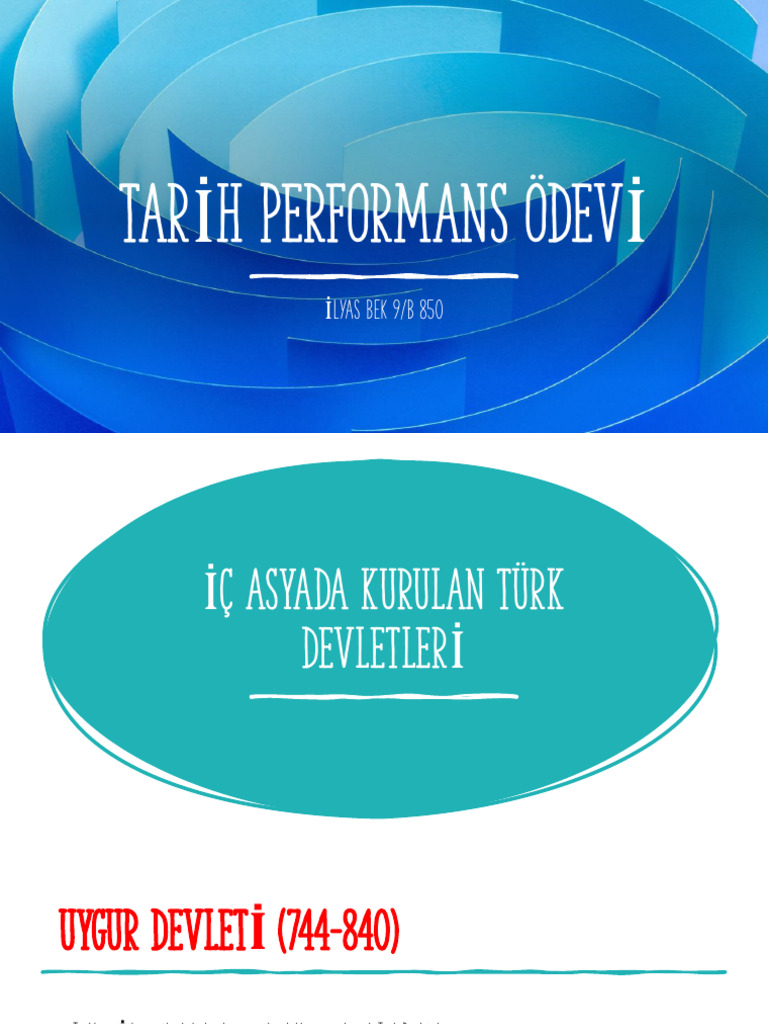İlyas Tari̇h Performans Ödevi̇ | PDF