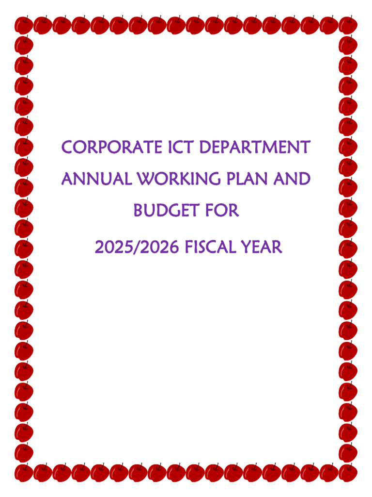 ICT Annual Plan 2018 and Budget | PDF | Computer Network | Personal ...