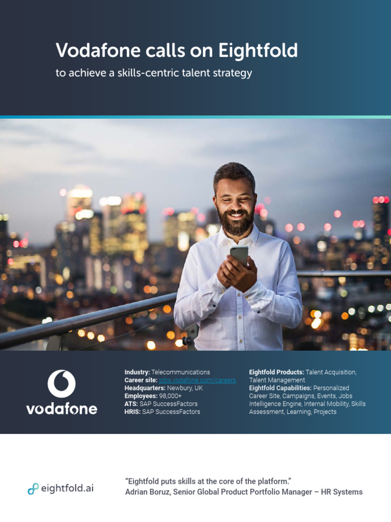Vodafone Calls Eightfold Skills Based Talent Strategy | PDF ...