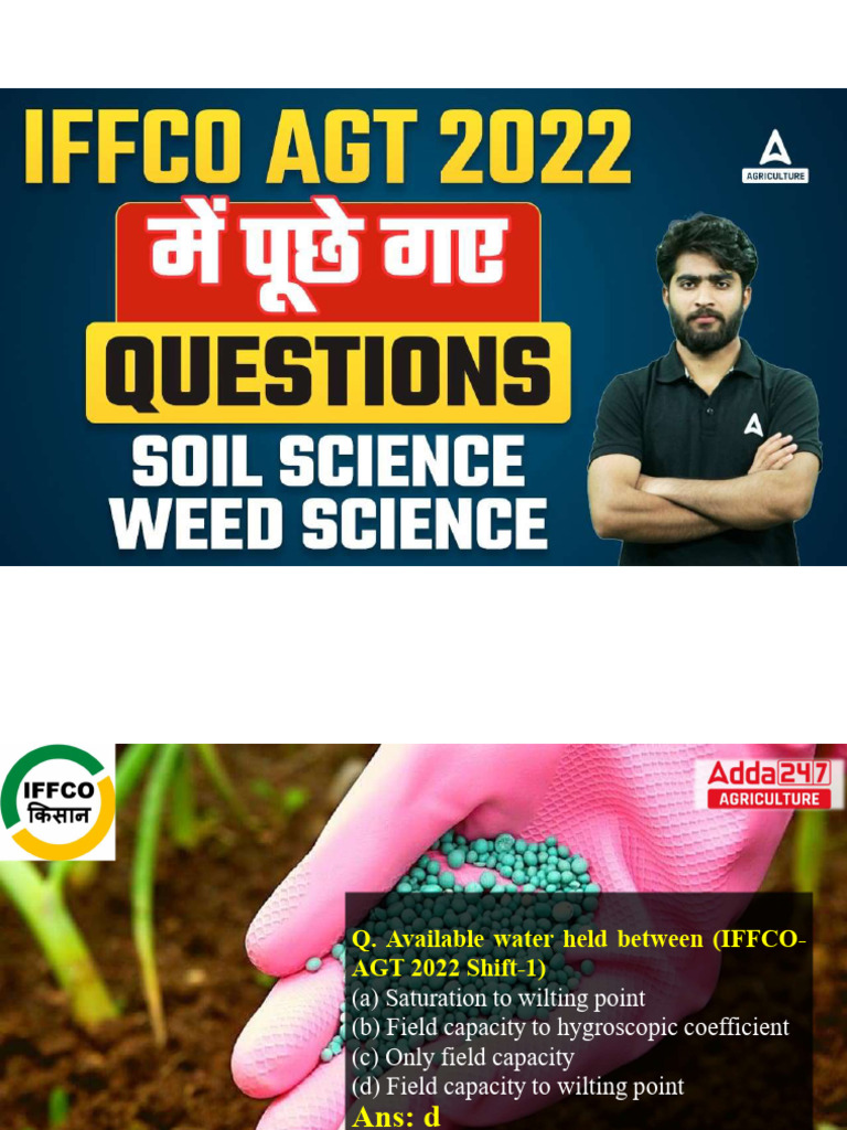 IFFCO Previous Year Questions | PDF | Chemical Substances | Horticulture