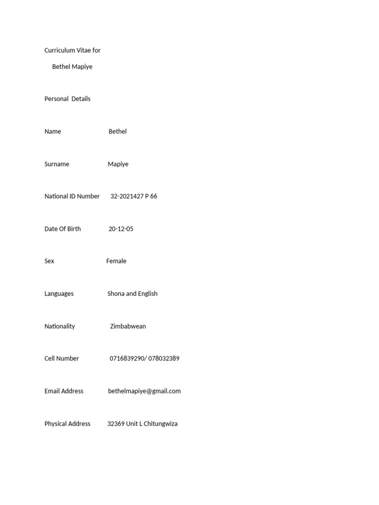 Curriculum Vita-WPS Office | PDF