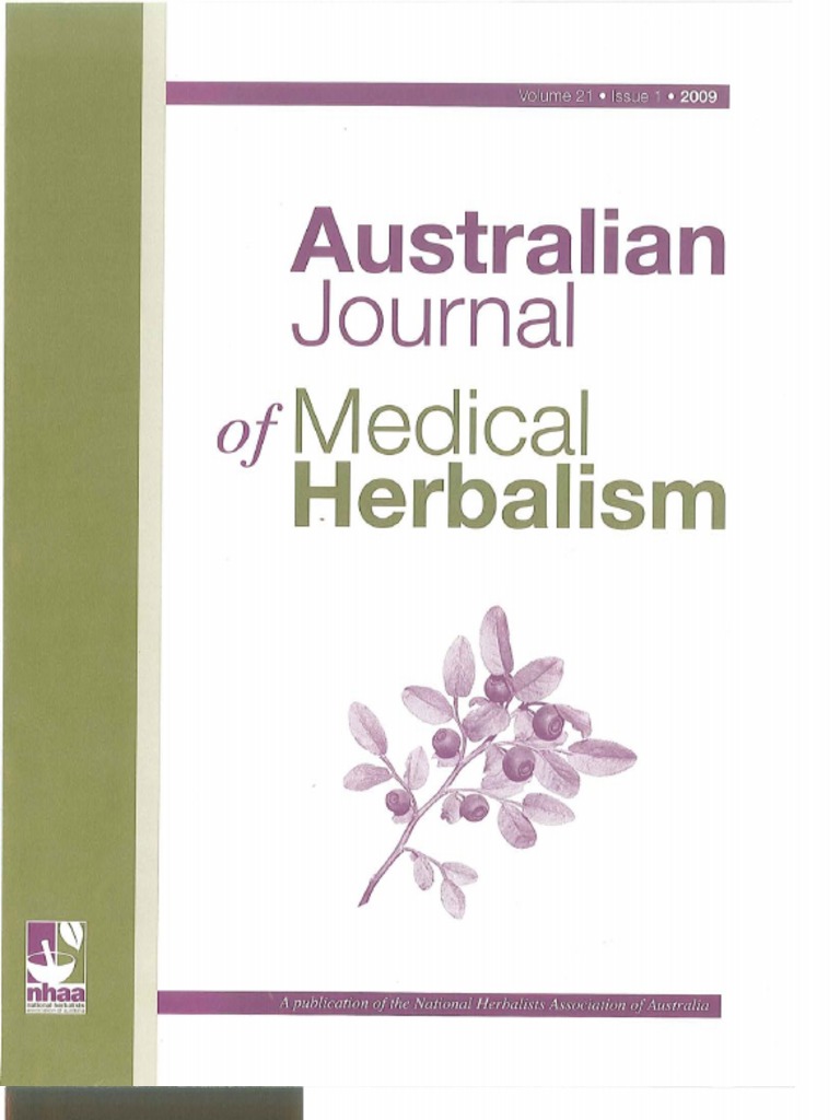 Sample Australian Journal of Herbal Medicine V21no1 March 2009 | PDF