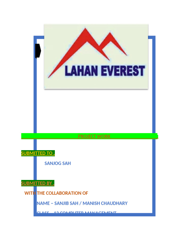 Sanjib Sah . | PDF | Computer Network | Network Topology