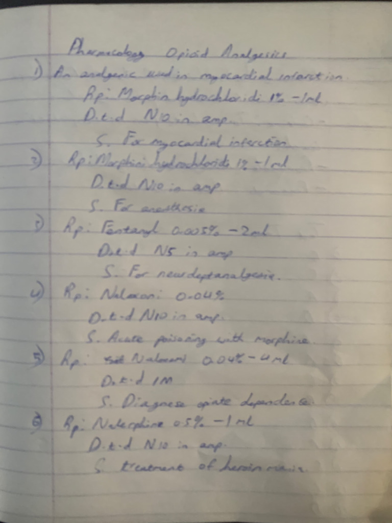 Opiod Analgesic | PDF