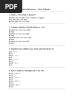 Grade3 Mental Math Puzzles | PDF