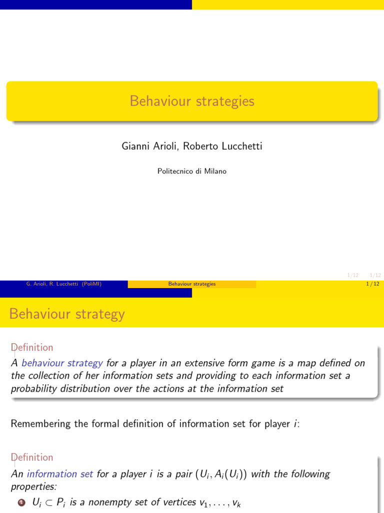 Lesson3 BehaviorStrategies | PDF | Combinatorics | Mathematics